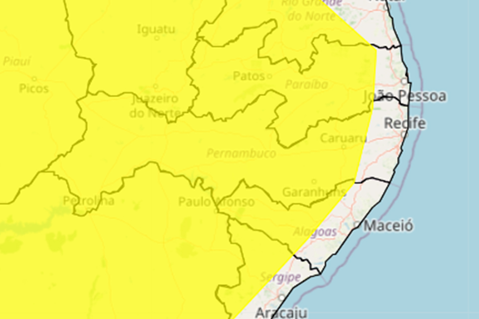 Inmet: 133 municípios sob ameaça de ventania no Agreste e Sertão de ...